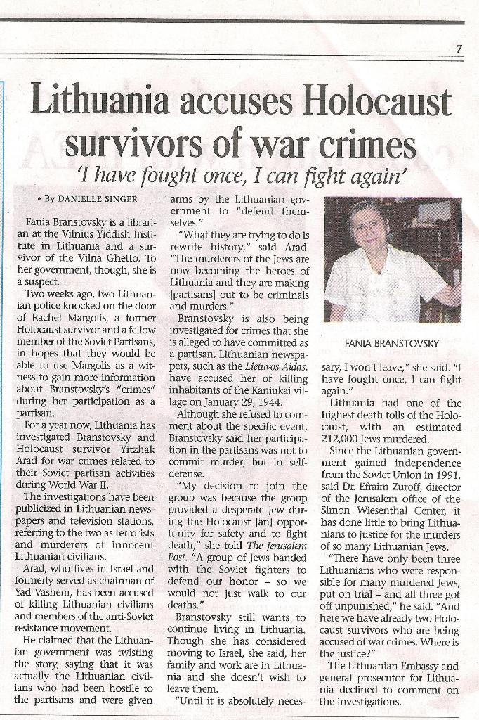 Yitzhak Arad | Defending History