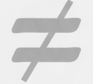 Not equals sign | Defending History